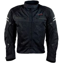 Roleff Motorradjacke "RO 613 Mesh-Blouson", XL, schwarz, Jacken, 4 Taschen