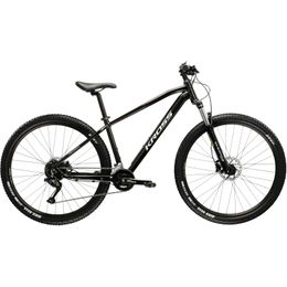 KROSS Mountainbike "Hardtail Hexagon 5.0", 46cm, 29 Zoll (73,66cm) hinten: 29 Zoll (73,66cm), schwarz, Fahrr&auml;der
