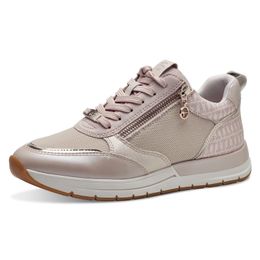 Tamaris Damen Keilsneaker, Gr. 40, rosa, Lederimitat, Textil, Schuhe, Freizeitschuh, Halbschuh, in schmaler Form, vegane Verarbeitung