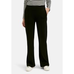 Smith & Soul SMITH & SOUL Damen Stoffhose, schwarz, Gr. L, unifarben, Web, Obermaterial: 70% Polyester, 26% Viskose, 4% Elasthan, Hosen, mit abgesteppten