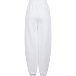 Urban Classics Damen Jogginghose "Urban Classics Ladies Fluffy Sweatpants"wei&szlig;, Gr. L, unifarben, 70% Baumwolle, 30% Polyester, Hosen