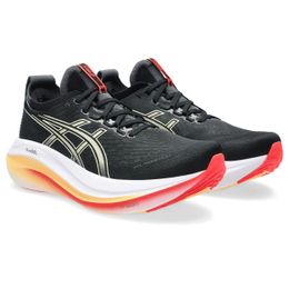 asics Herren Laufschuh "GEL-NIMBUS 27", Gr. 44, schwarz, Textil, Schuhe