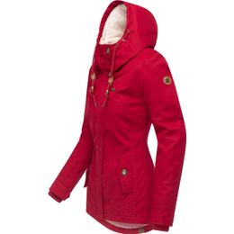 Ragwear Damen Winterjacke "Monade", rot, Gr. XXL, Obermaterial: 65% Polyester, 35% Baumwolle. Futter: 100% Polyester. Wattierung: 100% Polyester,