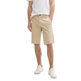 Tom Tailor Herren Chinoshortsbeige triangle print, Gr. 38, unifarben, Obermaterial: 98% Baumwolle, 2% Elasthan, Hosen, Sommerhose im Four-Pocket Style