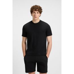 HUGO UNDERWEAR Herren T-Shirt "Austin T-Shirt", Gr. XL, schwarz, Single Jersey, Obermaterial: 60% Baumwolle, 40% Polyester, Shirts, Waffelstruktur