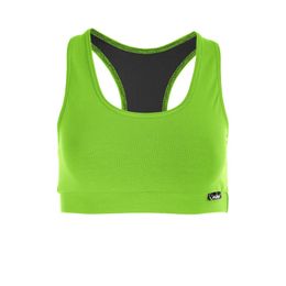 WINSHAPE Damen Sport-Bustier "WVR1", gr&uuml;n, Gr. XL, Obermaterial: 90% Baumwolle, 10% Elasthan, BHs
