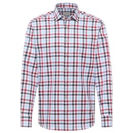 Eterna Herren Langarmhemd "COMFORT FIT"rot, Gr. 40, Twill, 100% Baumwolle, Hemden, NON IRON (b&uuml;gelfrei)
