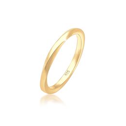 Elli Damen Fingerring "Gedreht Trend Basic 925er Silber", 52mm, ohne Stein, Silber 925 (Sterlingsilber), 1,5mm, gold, Silber 925 (Sterlingsilber),