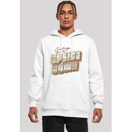 F4NT4STIC Herren Kapuzenpullover "Stranger Things Greetings From Upside Down", wei&szlig;, Gr. XXL, Obermaterial: 65% Baumwolle, 35% Polyester, Pullover,