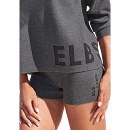 ELBSAND Damen Strickhose, Gr. 32, grau, Feinstrick, Obermaterial: 50% Viskose, 28% Polyester, 22% Nylon, meliert, unifarben, Hosen, aus hochwertigem