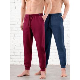 w&auml;schepur W&Auml;SCHEPUR Herren Schlafhose, Gr. 44, bunt, 100% Baumwolle, unifarben, Hosen