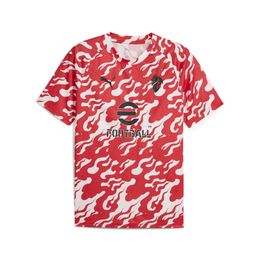 Puma Herren Trainingsshirt "AC Milan Aufw&auml;rmtrikot Herren", rot, Gr. M, Obermaterial: 100% Polyester, Shirts