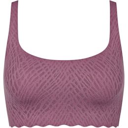 Sloggi Damen Bustier "ZERO Feel Bliss", Gr. S, lila, Spitze, Obermaterial: 76% Polyamid, 24% Elasthan, BHs, mit herausnehmbaren, atmungsaktiven Pads