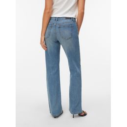 V&eacute;ro Moda VERO MODA Damen Bootcut-Jeans "VMASTA LR BOOTCUT JEANS LI3176 NOOS"medium blau denim detail:tinted, Gr. 29, unifarben, Denim/Jeans, Obermaterial: 99%