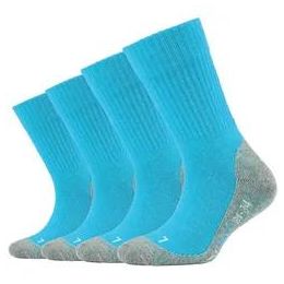 4er Pack Camano Pro Tex Crew Socken Kinder 0032 - turquoise 23-26