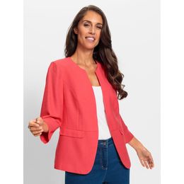 Heine Damen Jackenblazer "Blazer", rot, Gr. 36, 87% Viskose, 13% Polyamid, Blazer
