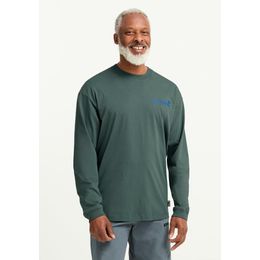 Longsleeve Jack Wolfskin "CONFIDENT LS T M", Herren, Gr. L (52), trail, sagopalm, Obermaterial: 100% BAUMWOLLE, Shirts