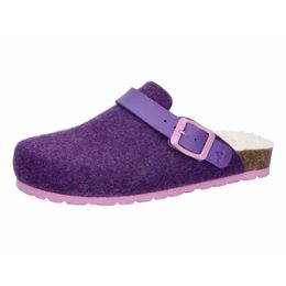 Lico M&auml;dchen Clog "Hausschuh Clog Kids Warm", Gr. 31, lila, Filz, Schuhe