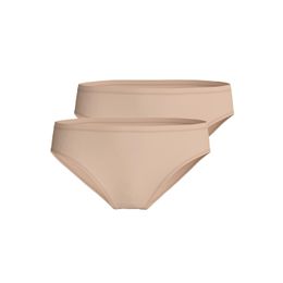 Calida Damen Slip "Slip Sleek Skin Slip 2P 2er Pack", Gr. 48, beige, Obermaterial: 73% Polyamid PA. 27% Elasthan EL., Unterhosen