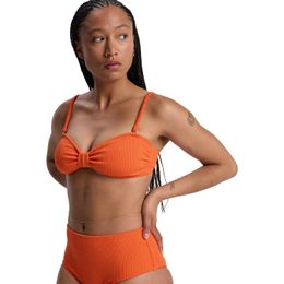 Quiksilver Damen Bade-Shirt "Nadora", orange, Gr. M, Obermaterial:[Hauptmaterial] 89% Polyester, 11% Elasthan., Bikini-Oberteile