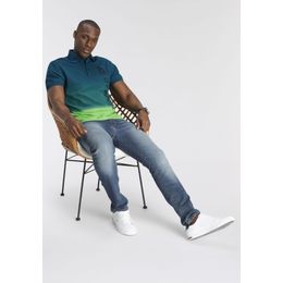 DELMAO Herren Poloshirt, bunt, Gr. XXL, Piqu&eacute;, Obermaterial: 100% Baumwolle, Shirts, Kurzarm, l&auml;ssiger Print, Polokragen, aus Baumwolle
