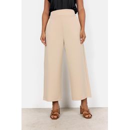 soyaconcept Damen Schlupfhose "SC-SIHAM 36", beige, Gr. L, unifarben, Milano Rib, Obermaterial: 95% Polyester, 5% Elasthan, Hosen, Sommerhose,