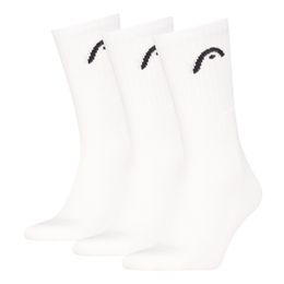 Head Tennissocken "Head ALL SPORTS TRAINING CREW", Gr. 39wei&szlig;, Baumwollmischung, Socken, mit gepolsterter Sohle f&uuml;r D&auml;mpfung und zus&auml;tzlichen Komfort