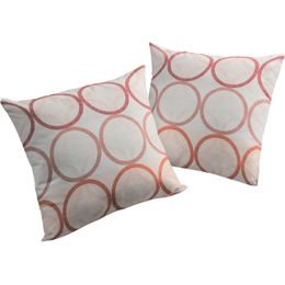 Dekokissen WIRTH, B:50cm L:50cm, orange, Baumwolle, Polyester, Kinderzimmer, Dekokissen_Sitzkissen_Kissenh&uuml;llen, "Zirbello", Kissenh&uuml;lle ohne