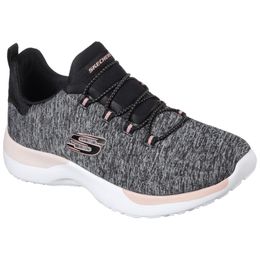 Skechers Damen Slip-On Sneaker "DYNAMIGHT-BREAK-THROUGH", Gr. 38, schwarz, Synthetik, Textil, Schuhe, Trainingsschuh, Freizeitschuh mit praktischem
