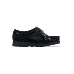Clarks Damen Schn&uuml;rschuh "Wallabee.GTX", Gr. 37schwarz, Schuhe, mit atmender Gore Tex-Membran