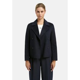 Smith & Soul SMITH & SOUL Damen Kurzjackemarine, Gr. L, unifarben, Web, Material: 50% Wolle, 45% Polyester, 5% andere Fasern, Jacken