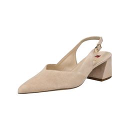 H&ouml;gl H&Ouml;GL Damen Slingpumps "H&ouml;gl Pumps Veloursleder", Gr. 41,5sand, Veloursleder, Schuhe