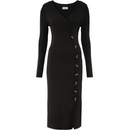 bonprix Damen Strickkleid "Strickkleid aus Viskose-Mix", schwarz, Gr. 40, Obermaterial: 80% Viskose, 20% Polyamid, Kleider, f&uuml;r eleganten Look, aus