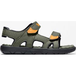 Timberland M&auml;dchen Sandale "PERKINS ROW BACKSTRAP SANDAL", Gr. 29, gr&uuml;n, Synthetik, Schuhe, mit Klettverschlu&szlig;