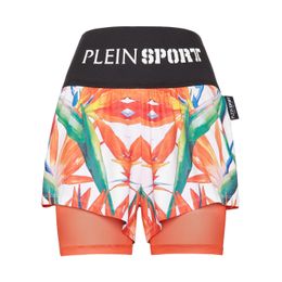 Plein Sport Damen Shorts "Shorts"0121, wei&szlig;, multicolorot, Gr. M, Obermaterial: 95% Polyester, 5% Elasthan, Hosen