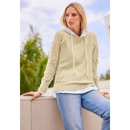 Heine Damen Strickpullover "Pullover", beige, Gr. 50, unifarben, 45% Viskose, 35% Polyamid, 20% Polyester, Pullover