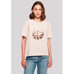 F4NT4STIC Damen T-Shirt "Osterei Nest Korb Dekor", pink, Gr. S, Obermaterial: 100% Baumwolle, Shirts, Premium Qualit&auml;t