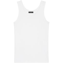 Marc O'Polo MARC O'POLO Herren Tanktop "Iconic Rib", Gr. S, wei&szlig;, Jersey, Obermaterial: 95% Baumwolle, 5% Elasthan, unifarben, Tops, mit k&ouml;rpernahem Schnitt