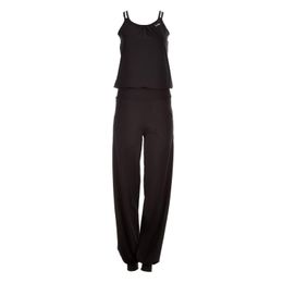 WINSHAPE Damen Jumpsuit "WJS1", schwarz, Gr. M, 90% Baumwolle, 10% Elasthan, Overalls