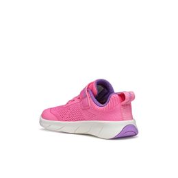 Geox Jungen Barfu&szlig;schuh "J FOOT-RUN GIRL", Gr. 25, pink, Lederimitat, Textil, Mesh, Schuhe, Halbschuh mit Klettverschluss, Gr&ouml;&szlig;enschablone zum