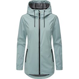 Ragwear Damen Kurzmantel "Zuzka Sport", blau, Basic, Gr. XXXL, Obermaterial: 100% Polyester; Innenfutter: 100% Polyester, M&auml;ntel, Wasserdichter
