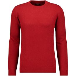 Ragman Herren Rundhalspulloverrot, Gr. XL, 90% Wolle 10% Baumwolle, Pullover