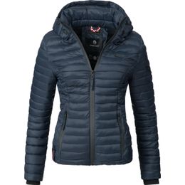 Marikoo Damen Steppjacke "Samtpfote", blau, Gr. XS, Oberstoff: 100% Nylon; Futter: 100% Polyester; Wattierung: 100% Polyester, Jacken, ultraleichte