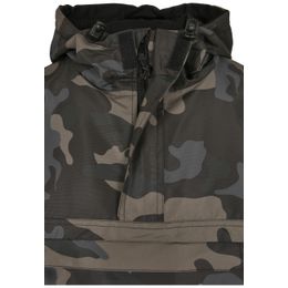 Brandit Herren Allwetterjacke "Brandit Herren Summer Pull Over Jacket"schwarzcamo, Gr. S, mehrfarbig, 100% Polyester, Jacken