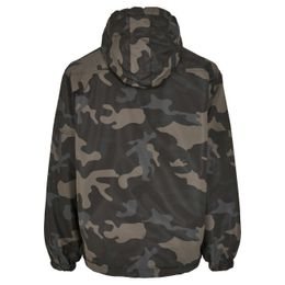 Brandit Herren Allwetterjacke "Brandit Herren Summer Pull Over Jacket"schwarzcamo, Gr. XL, mehrfarbig, 100% Polyester, Jacken
