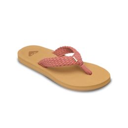 Roxy Damen Sandale "Porto", Gr. 7ginger spice, Obermaterial:Obermaterial: 90% Walkfrottier/10% Microfaser, Futter: N/A, Laufsohle: 100% TPR.;, Schuhe