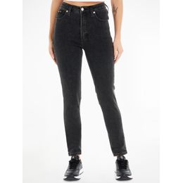 Damen Skinny-fit-Jeans "HIGH RISE SKINNY", schwarz, Gr. 28, Calvin Klein Jeans, unifarben, Denim/Jeans, Obermaterial: 89% Baumwolle, 8%