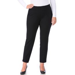 KjBRAND Damen Schlupfhose "Susie XS Jersey", schwarz, Gr. 48, Jersey, Obermaterial: 68% Viskose, 27% Polyamid, 5% Elasthan, Hosen, Sommerhose mit