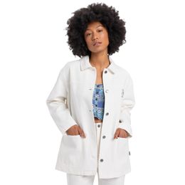 Quiksilver Damen Funktionsjacke "Workwear", wei&szlig;, Gr. XS, Obermaterial: 100% Baumwolle., Jacken