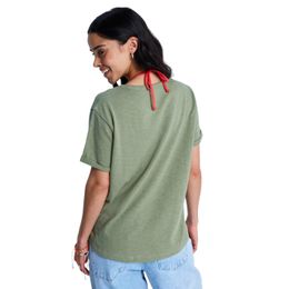 Roxy Damen T-Shirt "Oceanwave Regular Slub", gr&uuml;n, Gr. XS, Obermaterial: 60% Baumwolle, 40% Polyester., Shirts